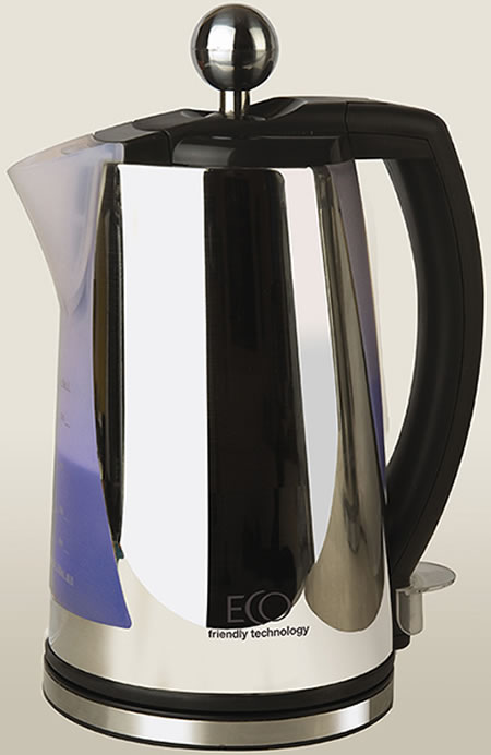 The eco-friendly energy and water saving Eco Chrome kettle