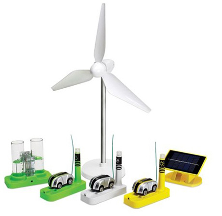 Renewable energy powered remote controlled toy cars
