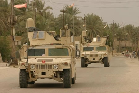 US military Humvees to create potable water from tailpipes