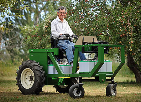 Solar powered lawn equipment