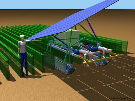 Solar-powered tractor to run over the green farms of 2010