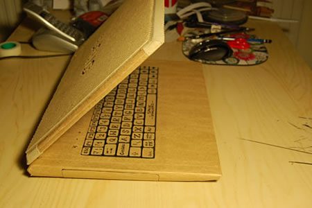 Sony Vaio Laptop cover from recycled cardboard paper